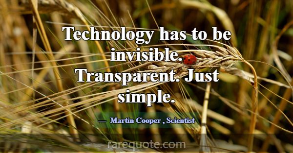 Martin Cooper Quotes